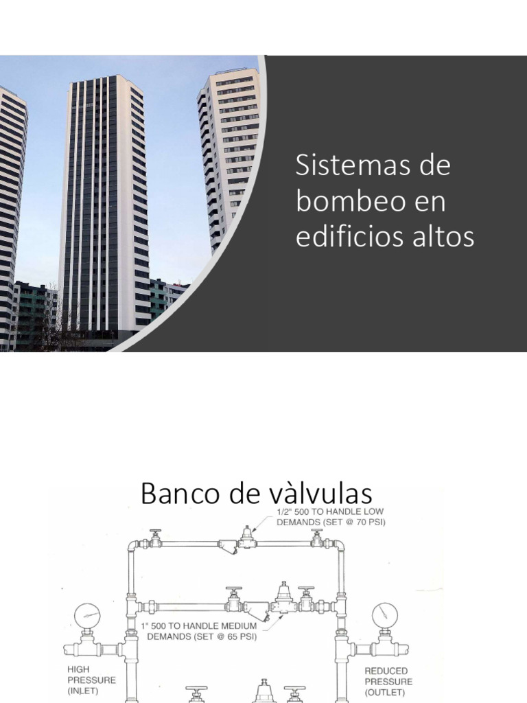 Sistema de Bombeo en Edificios Altos | PDF