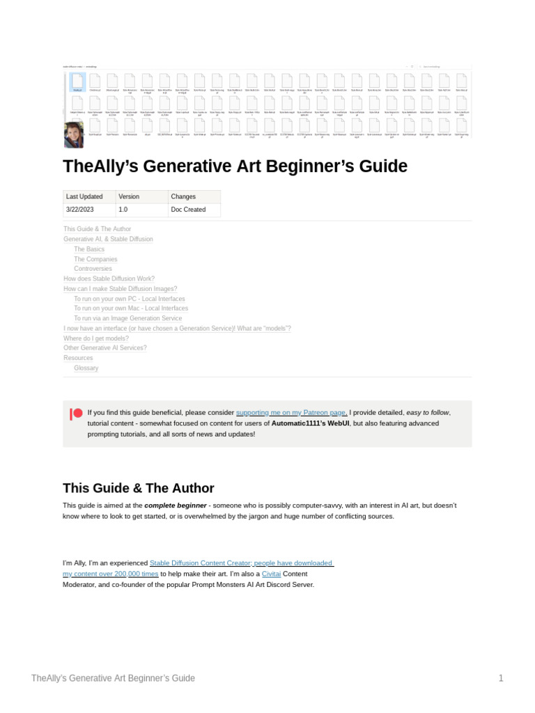 TheAllys Generative Art Beginners Guide | PDF | Artificial Intelligence | Intelligence (AI ...