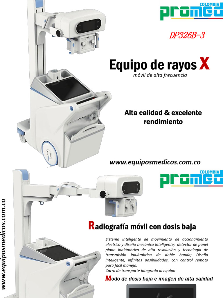 Equipo de Rayos X PORTATIL DP326B-3 | PDF | Rayo X | Diodo emisor de luz