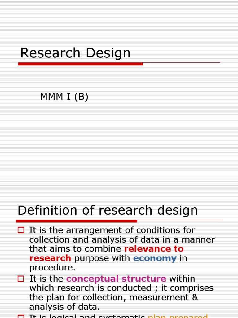 Overview of Research Design Types | PDF | Research Design | Experiment