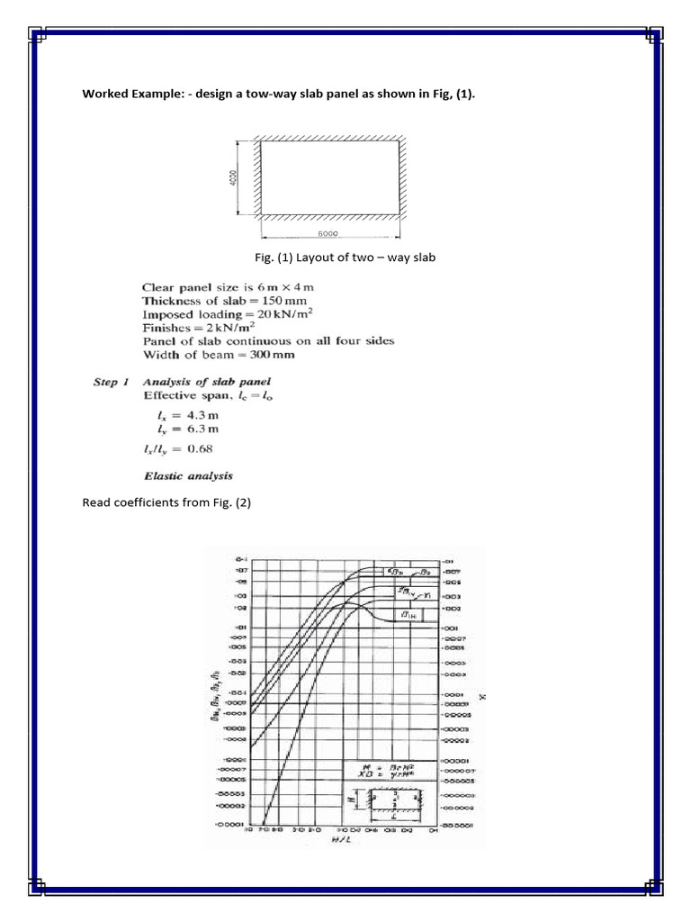 Two-Way Slab Design Example Guide | PDF | Teaching Methods & Materials ...