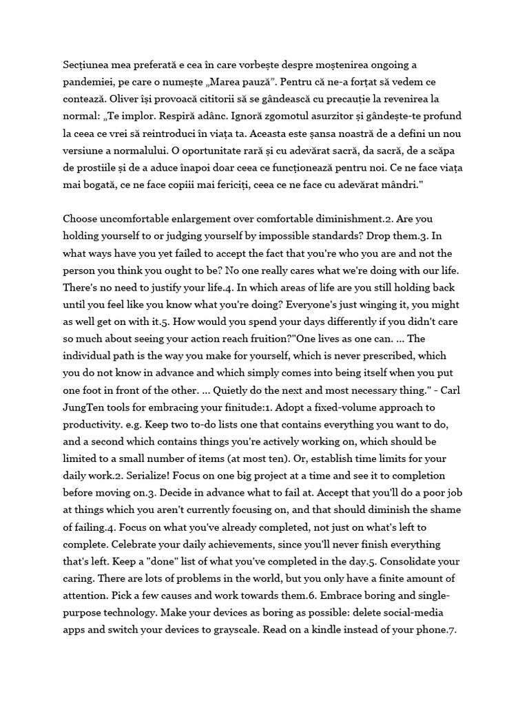 Embracing Life in 4,000 Weeks | PDF | Cognitive Psychology ...
