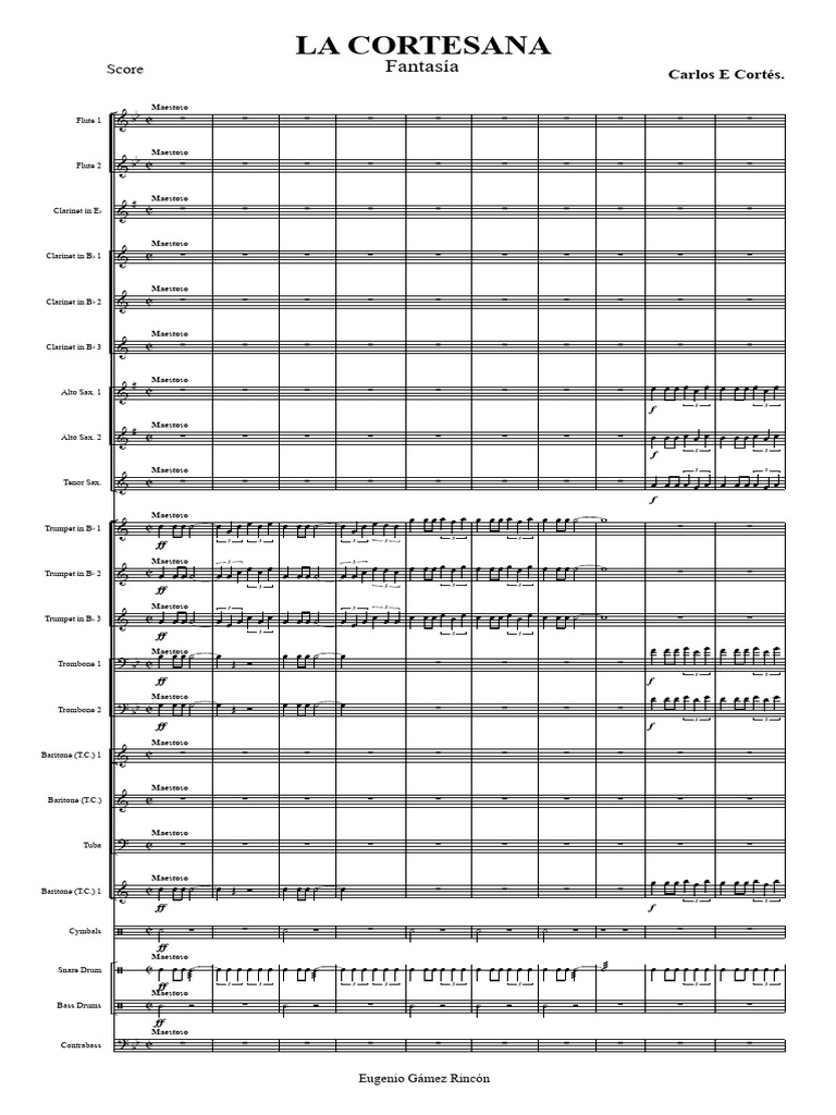La Cortesana - Score | PDF