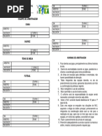 Súmula - Voleibol | PDF | Voleibol