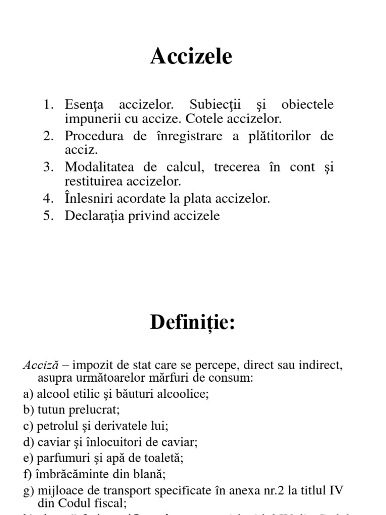 Accizele | PDF