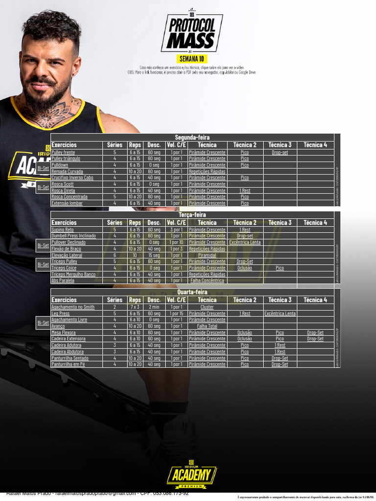 Treino Semanal com Laércio Refundini | PDF | Esportes individuais ...