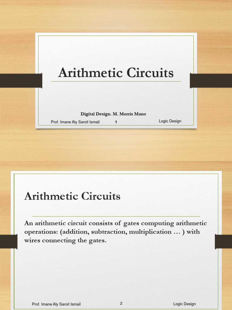 8-Arithmetic Circuits | PDF