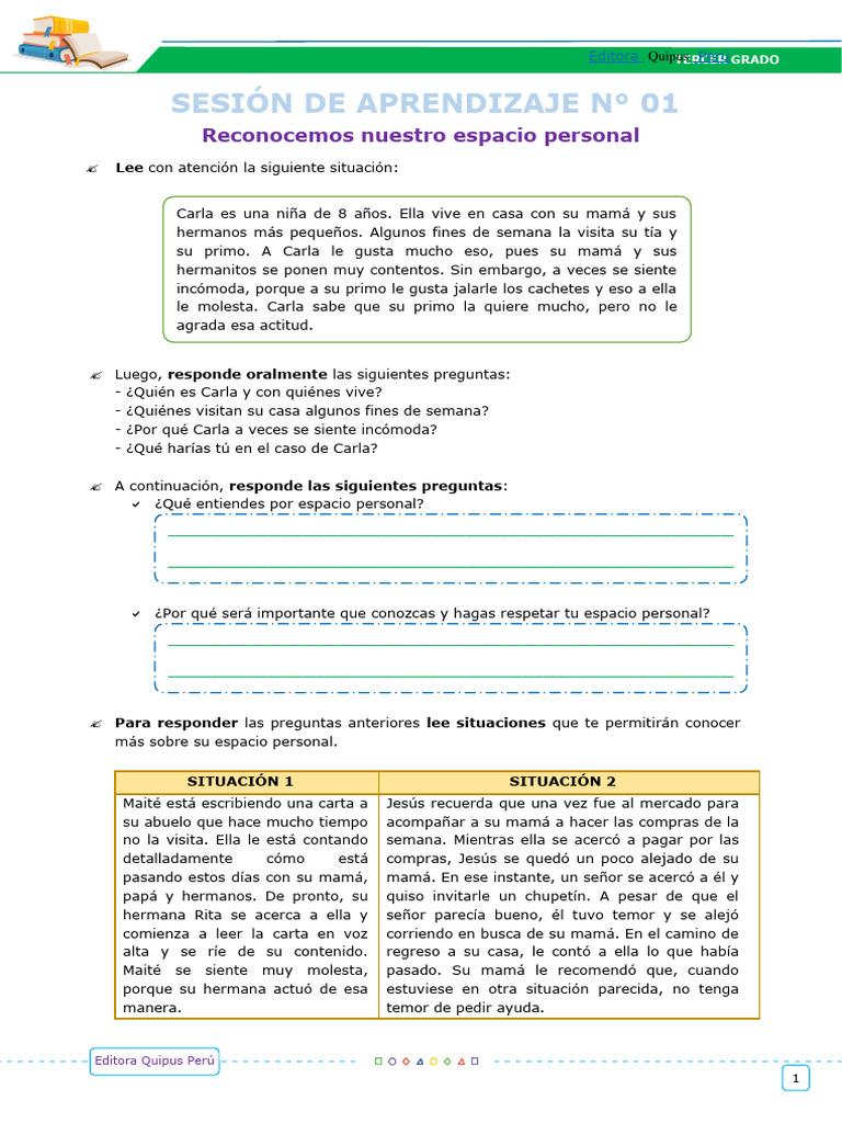 Anexo de Sesiones de Aprendizaje - EDA X Semana 1 - Editora Quipus Perú-1 | PDF | Importar | Sólido
