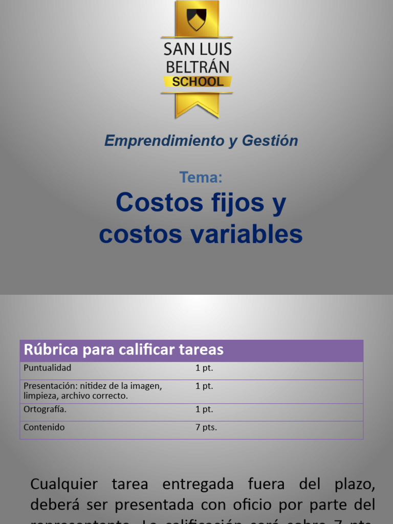 Costos Fijos y Variables | PDF