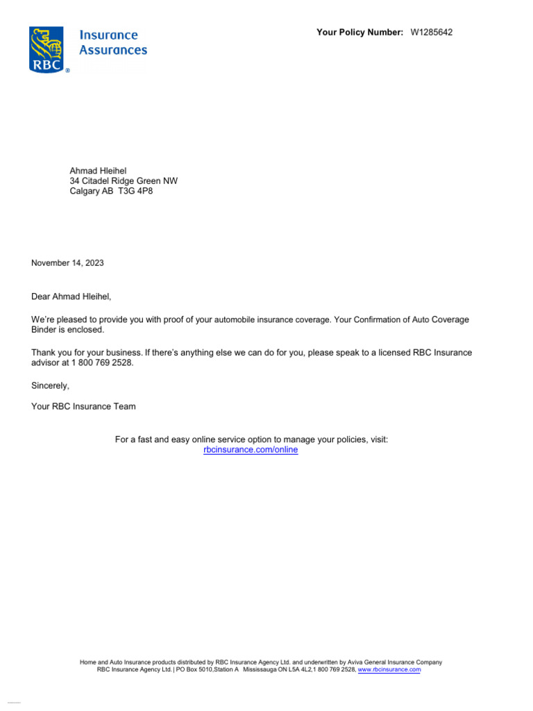 Auto Confirmation of Coverage - Ahmad Hleihel | Download Free PDF ...