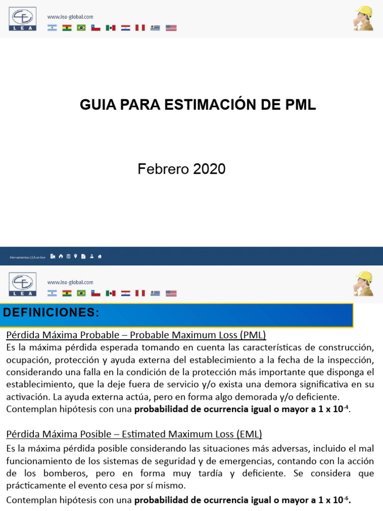 Calculo Eml PML | PDF