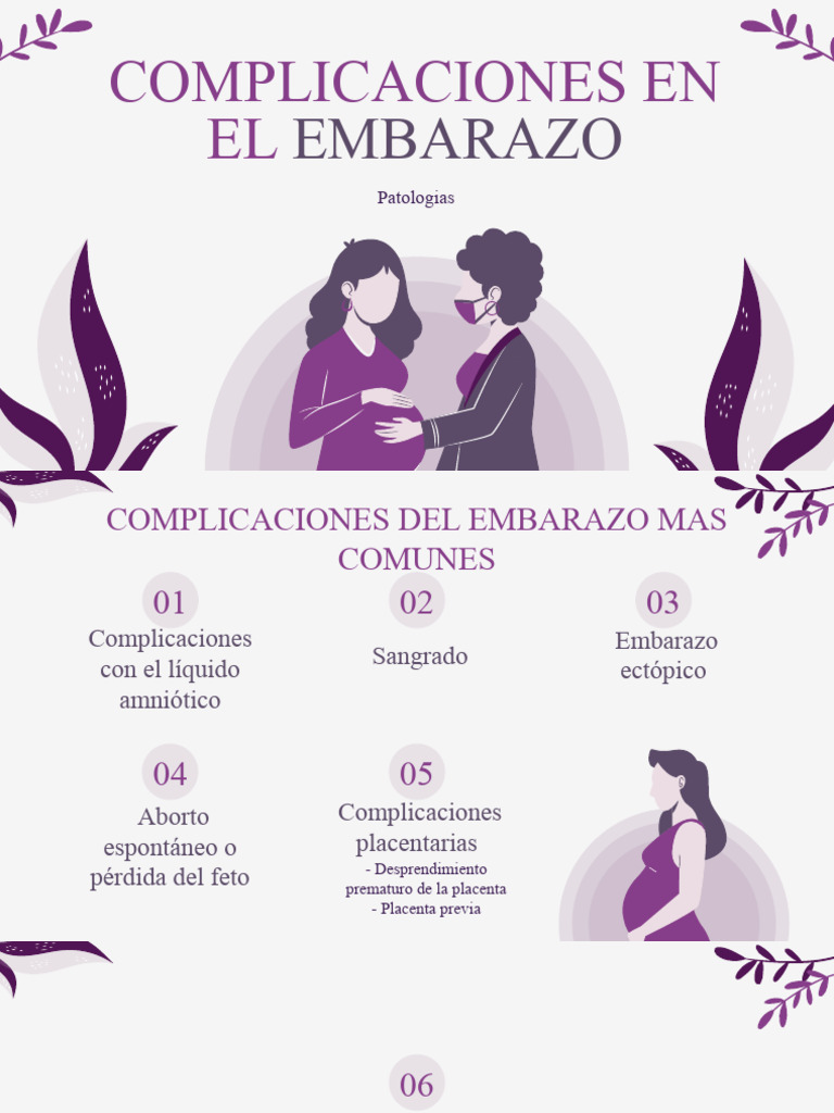 Complicaciones en El Embarazo (Presentacion) | PDF | El embarazo | Parto prematuro