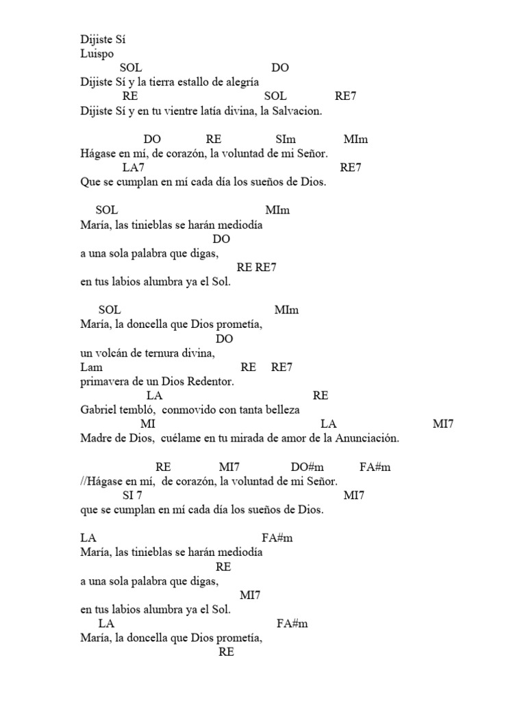 Dijiste Sí Luispo 22 | PDF