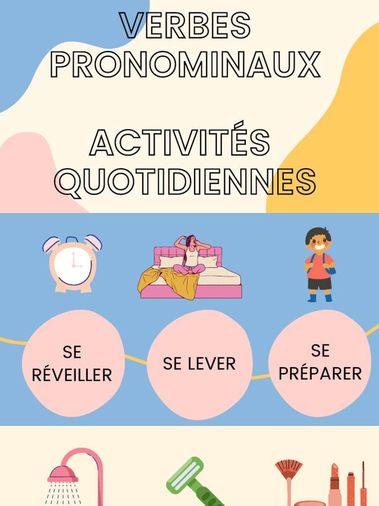 Verbes Pronominaux Activit S Quotidiennes | PDF
