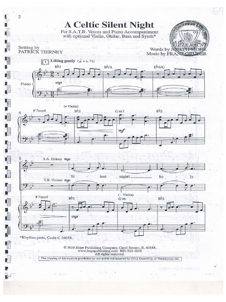 A Celtic Silent Night | PDF