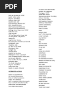 Opm Song Hits | PDF
