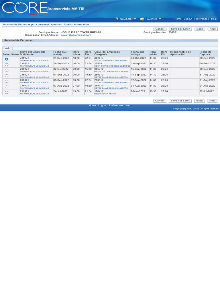 Oracle Self-Service Human Resources Special Information | PDF