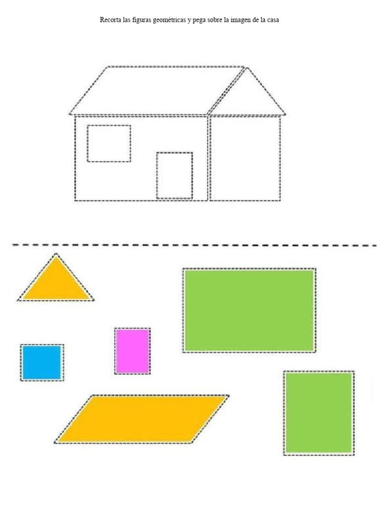 Recorta Las Figuras Geometricas | PDF