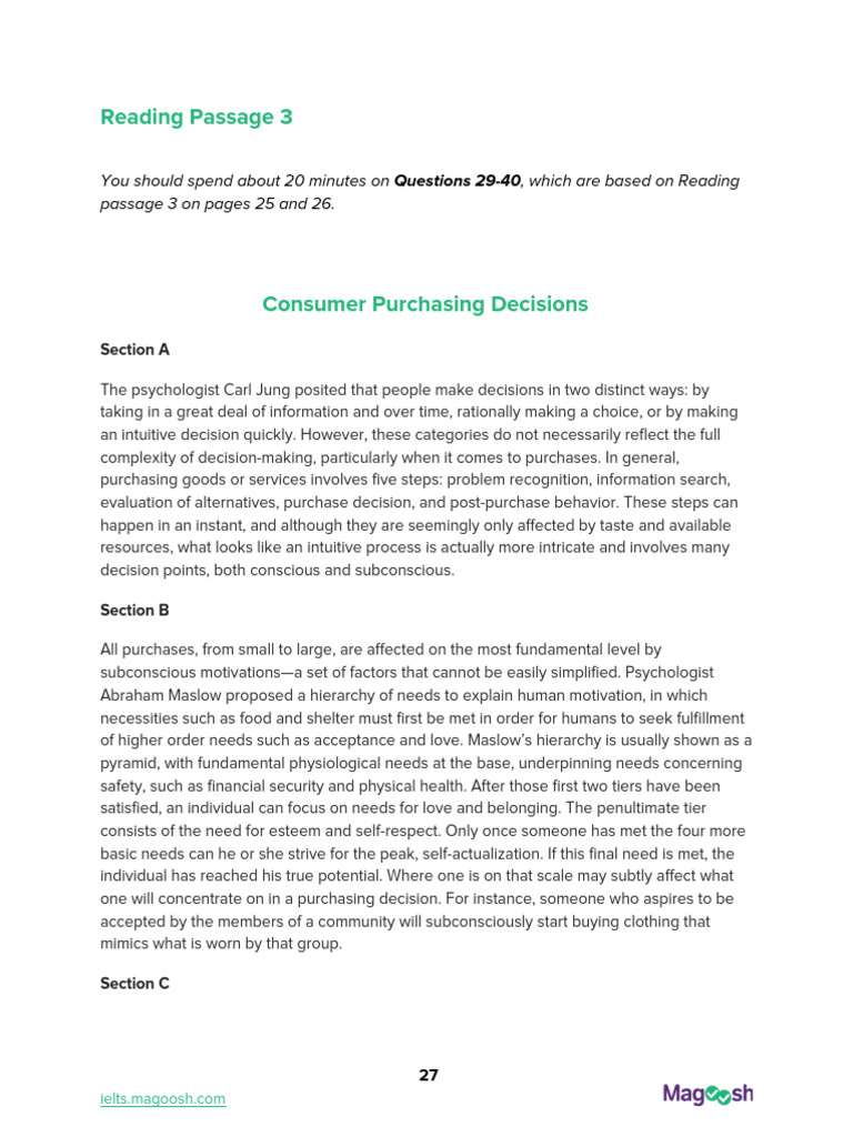 Consumer Purchasing Decisions Explained | PDF | Psychological Concepts ...
