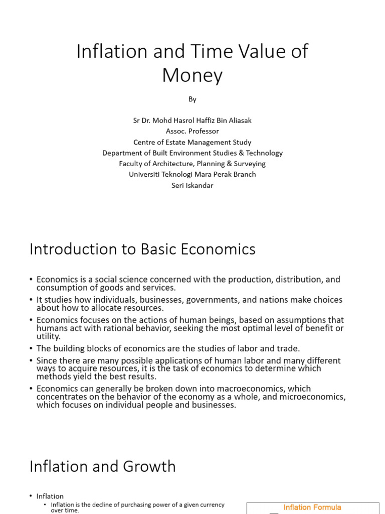 3.5 Inflation and Financial Appraisal - ADJT LECTURE | PDF | Net ...