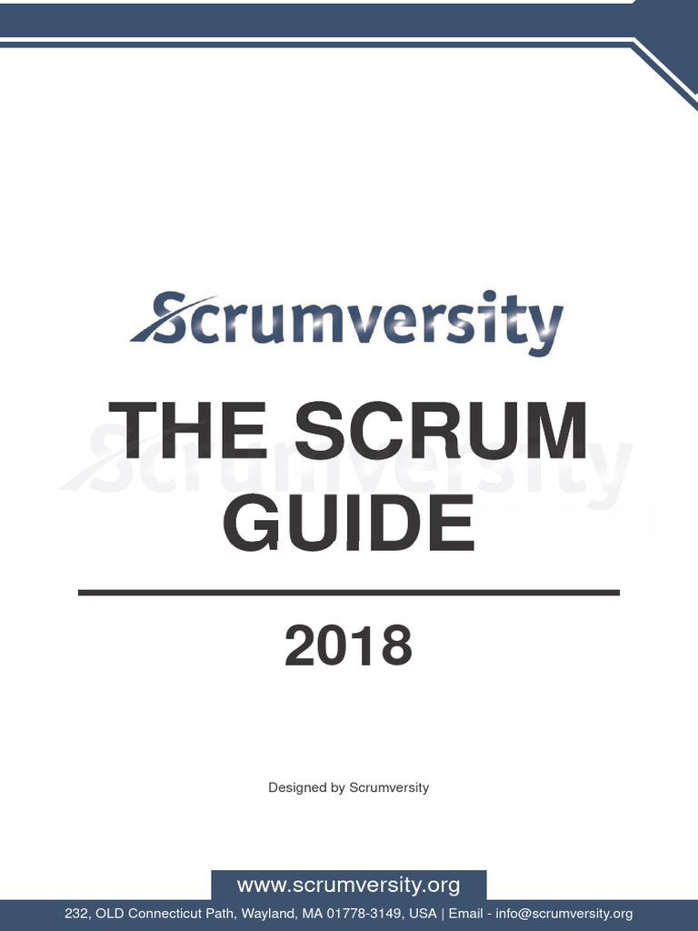 SCRUM GUIDE Handbook CS100180 | Download Free PDF | Scrum (Software Development) | Systems ...