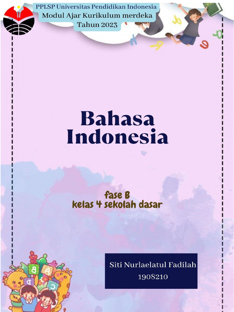 Modul Ajar Bahasa Indonesia Fase B Pertemuan 1 | PDF | Karier & Perkembangan | Kajian Bahasa Asing