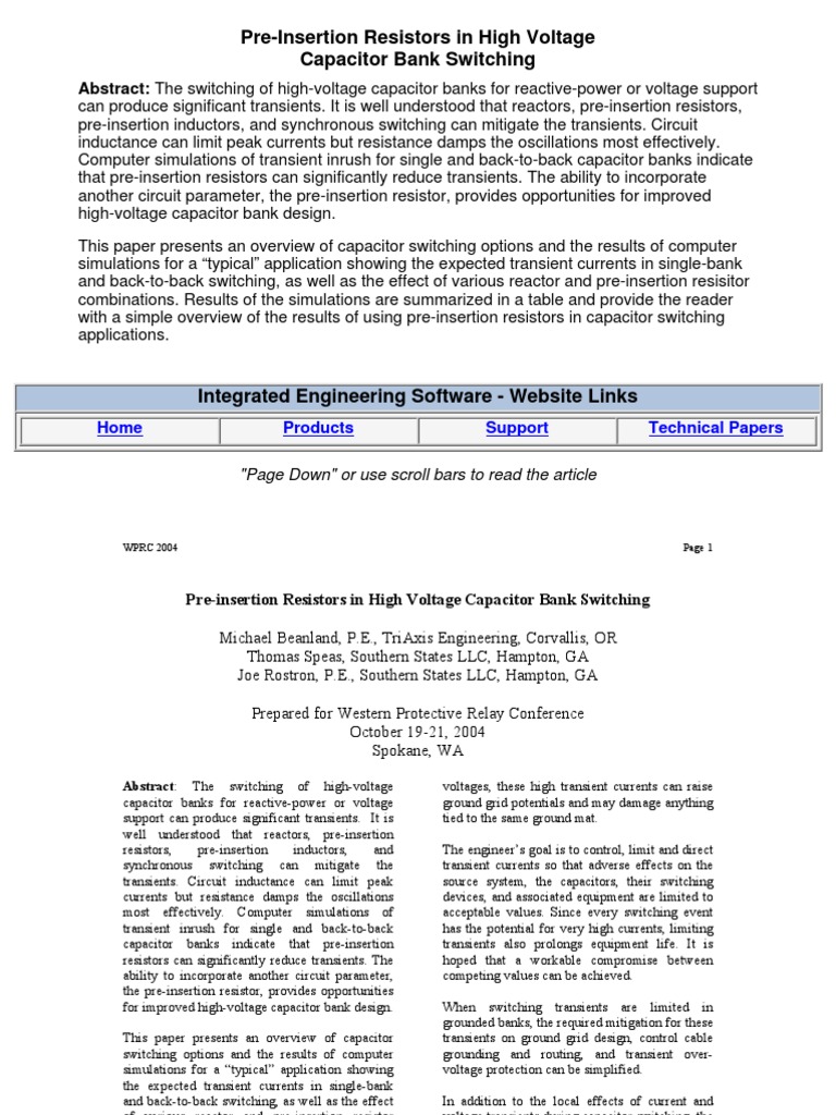 Installation Reg For HV Capacitor Bank | PDF