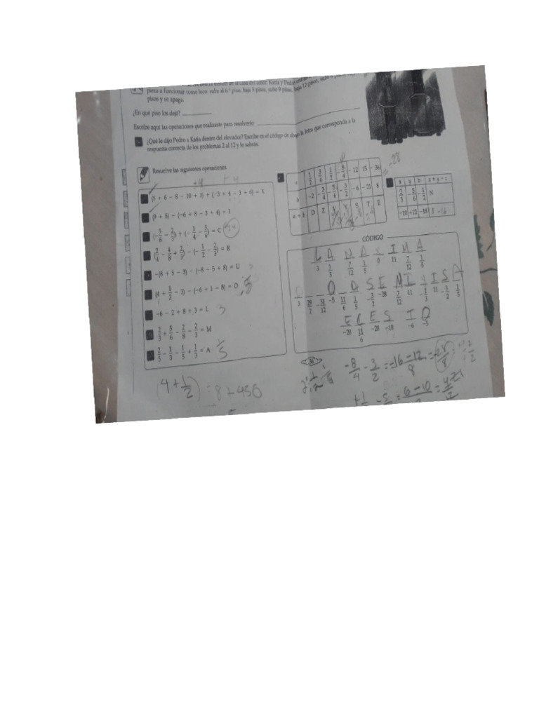 Tarea Leo Matematicas Farcciones | PDF