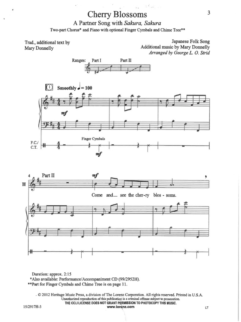 Cherry Blossoms | PDF