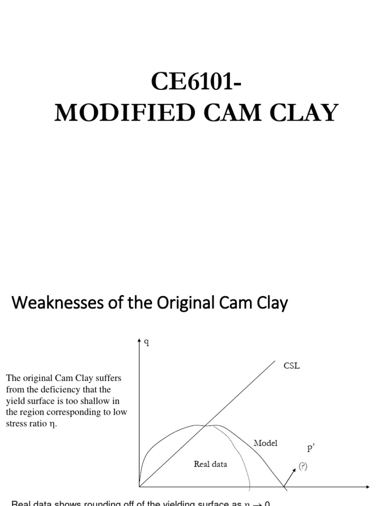 Modified Cam Clay Model Analysis | PDF | Materials Science | Building ...
