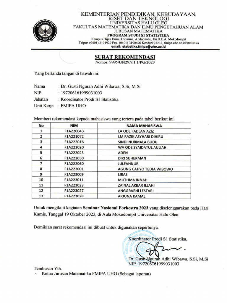 Rekomendasi Ikut Seminar | PDF
