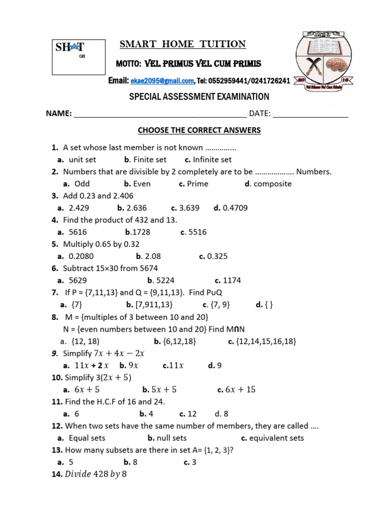 New Term Scien Jhs Maths | PDF | Mathematical Concepts | Mathematical ...