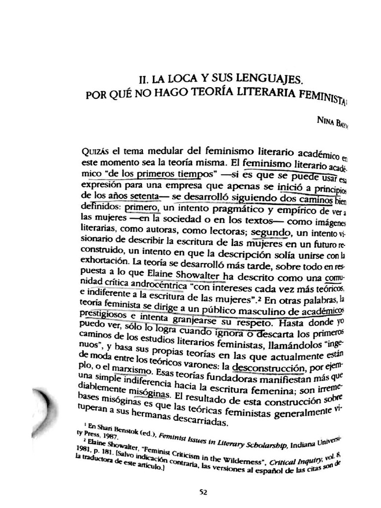 08-Baym - "La Loca y Sus Lenguajes. Por Qué No Hago Teoría Literaria ...