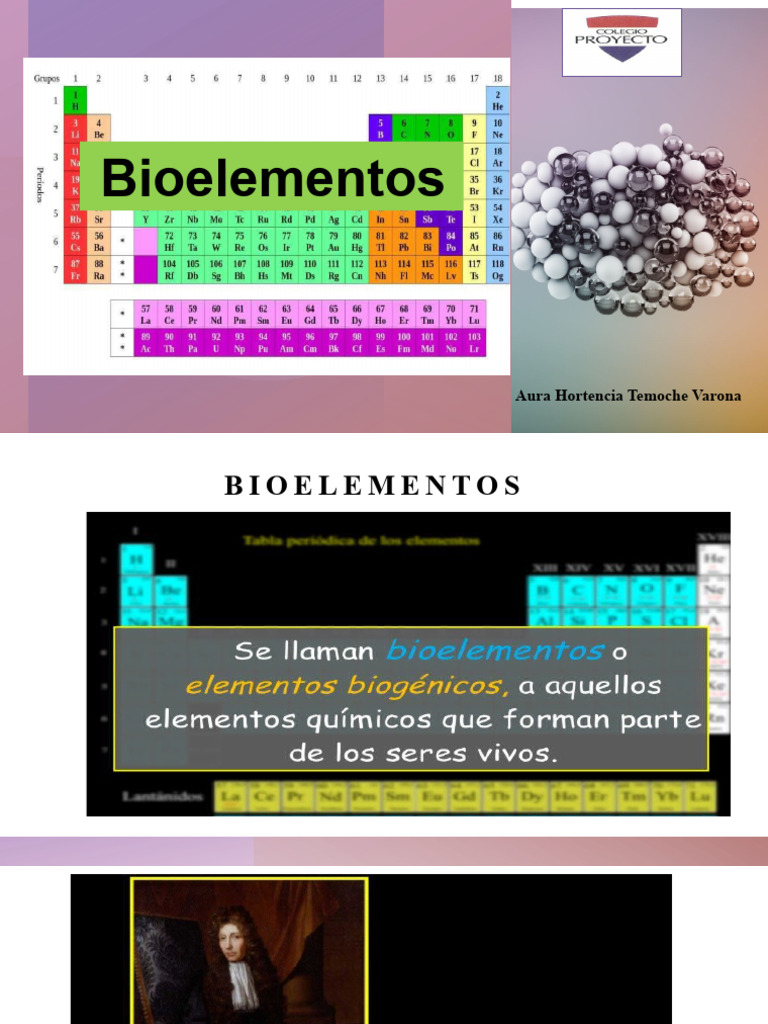 Bioelementos de La Materia Viva | PDF | Biomoléculas | Organismos