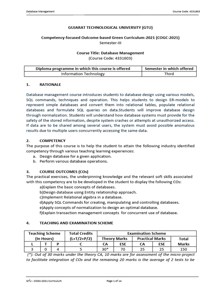Database Management | Download Free PDF | Databases | Relational Model