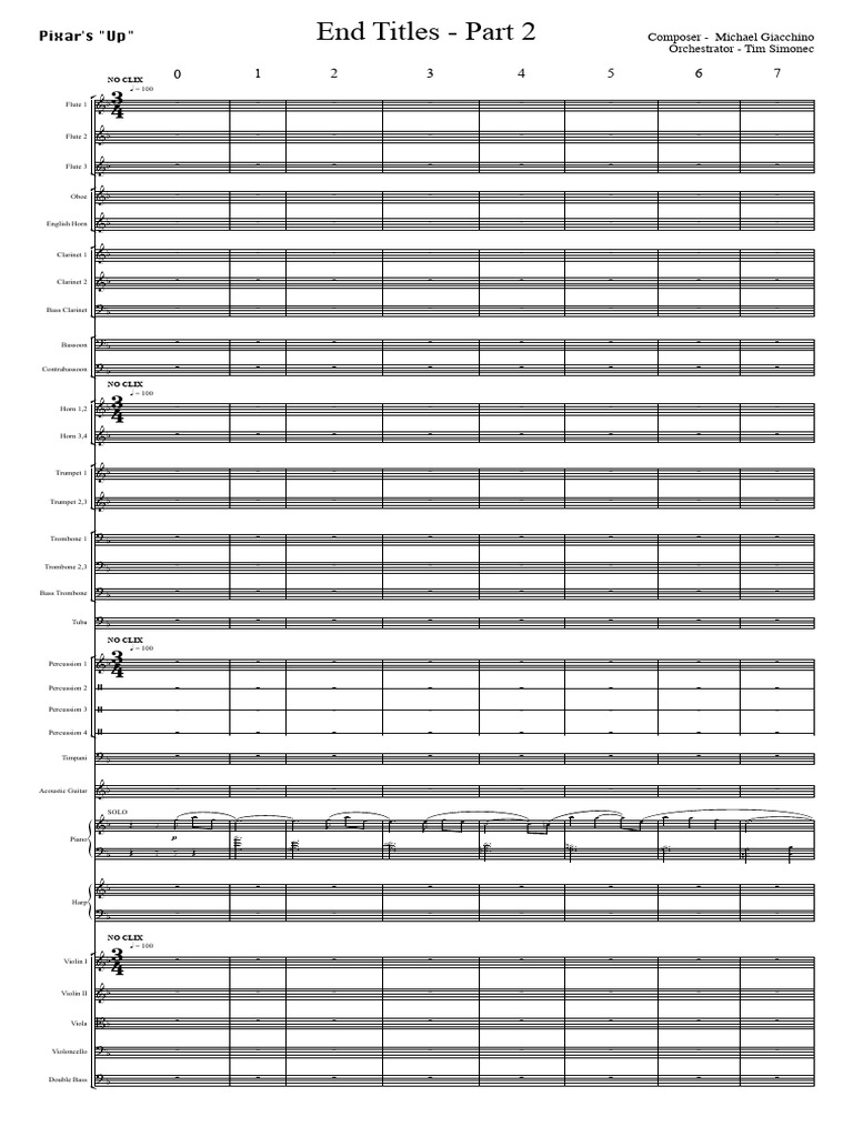 09 Up - End Titles PT 2-Edit | PDF | Compositions For Orchestra ... 09 Up - End Titles PT 2-Edit | PDF | Compositions For Orchestra ...