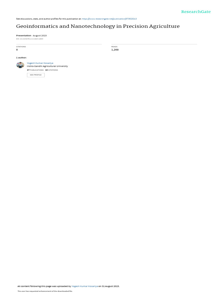 Geoinformatics Lecture | PDF | Geographic Information System | Remote Sensing