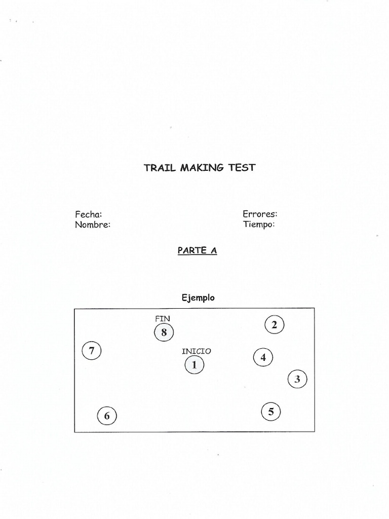 2 Trail Making Test Protocolo | PDF