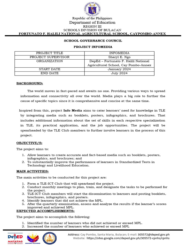 SGC PROJECT NOTE INFOMEDIA Ngo | PDF | Cognitive Science | Cognition