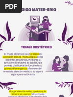 Triage Obstétrico, código mater y ERIO. | PDF | Partería | Cuidado de ...
