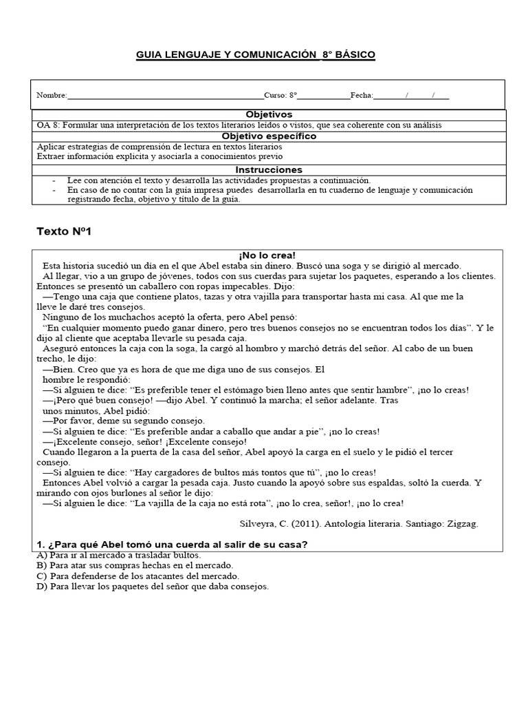 Guía de Aprendizaje 2 | PDF