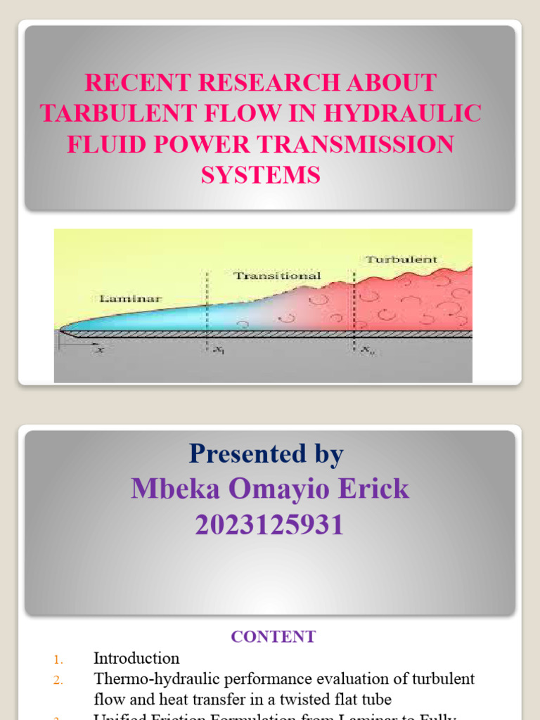 Recent Research About Tarbulent Flow | PDF | Fluid Dynamics | Turbulence