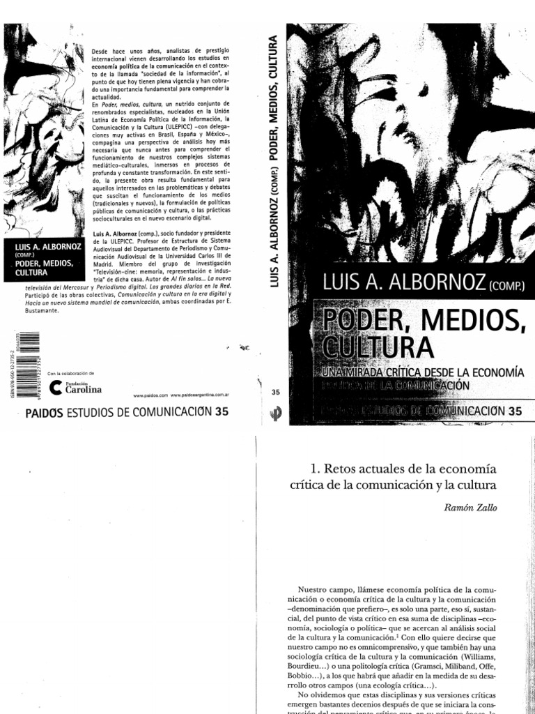 7 - Luis A. Albornoz - Poder, Medios, Cultura (P. 17 - 60) | PDF