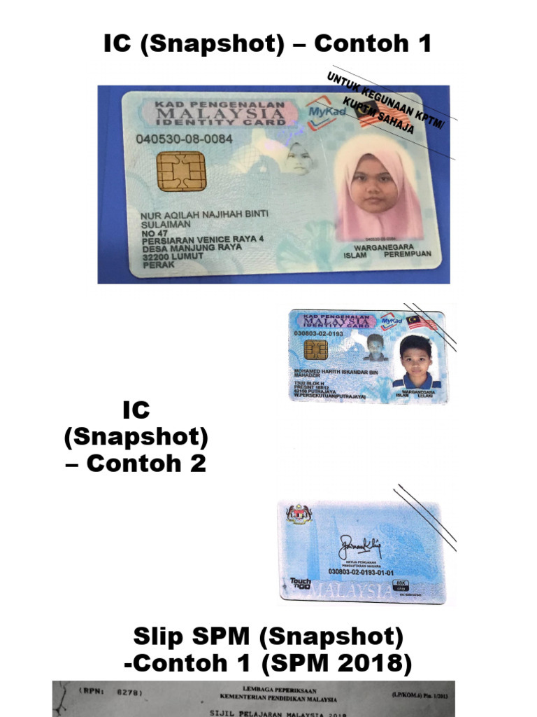 Slide Contoh Ic - Slip SPM - Edisi 3 | PDF