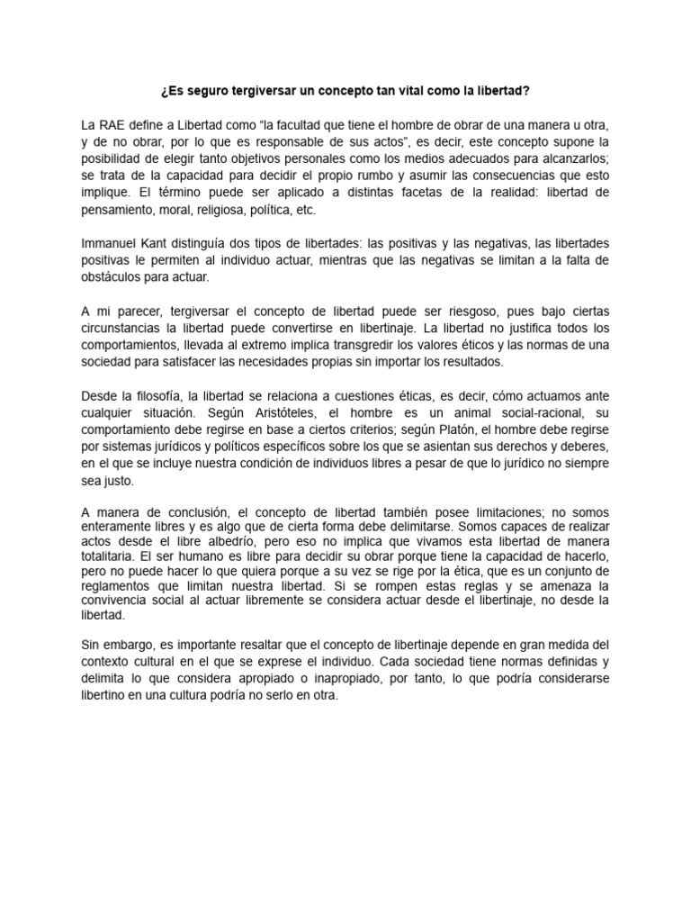 Libertad | PDF | Libertad | Moralidad