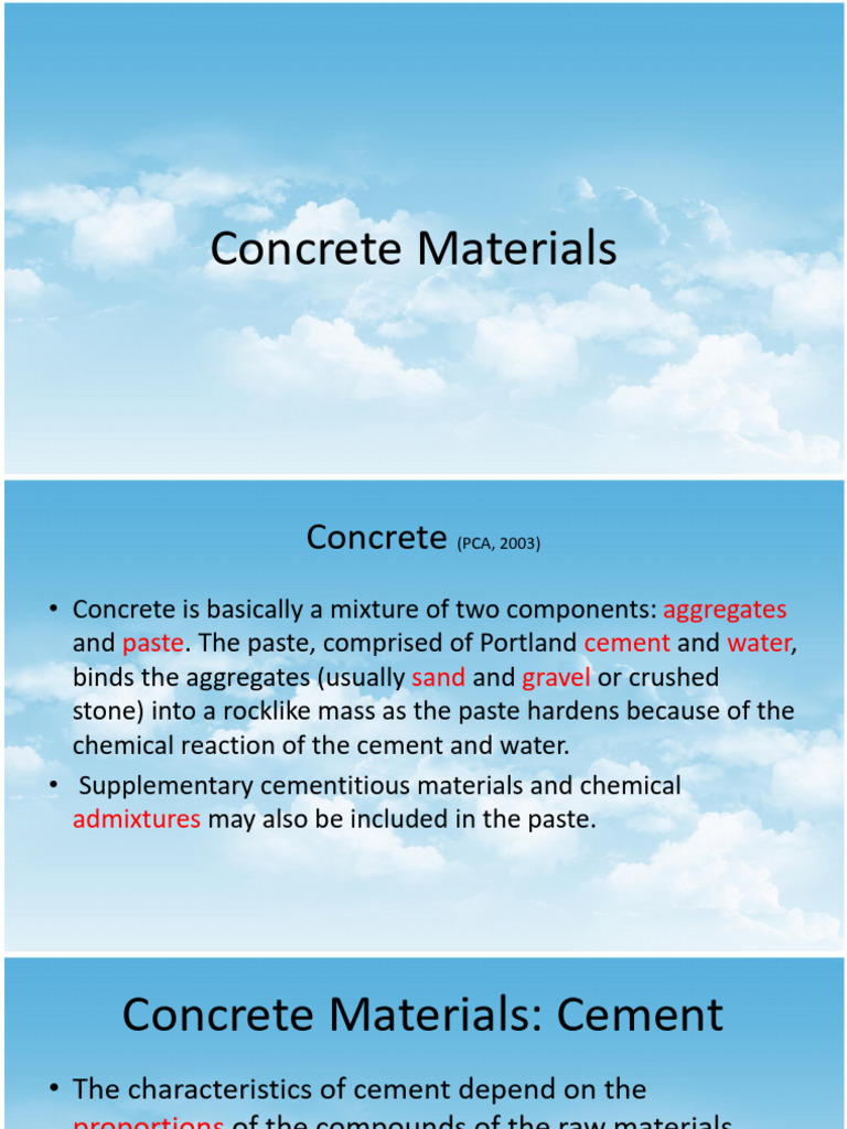 7 Concrete Materials | PDF