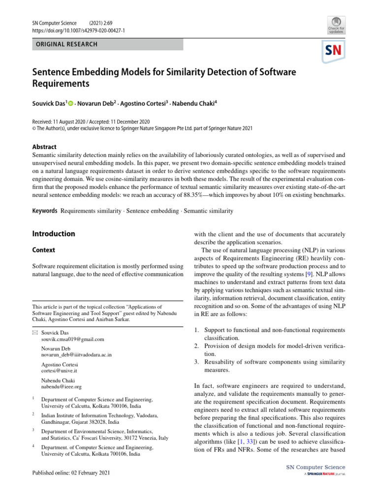 2021-Sentence Embedding Models For Similarity Detection of Software ...