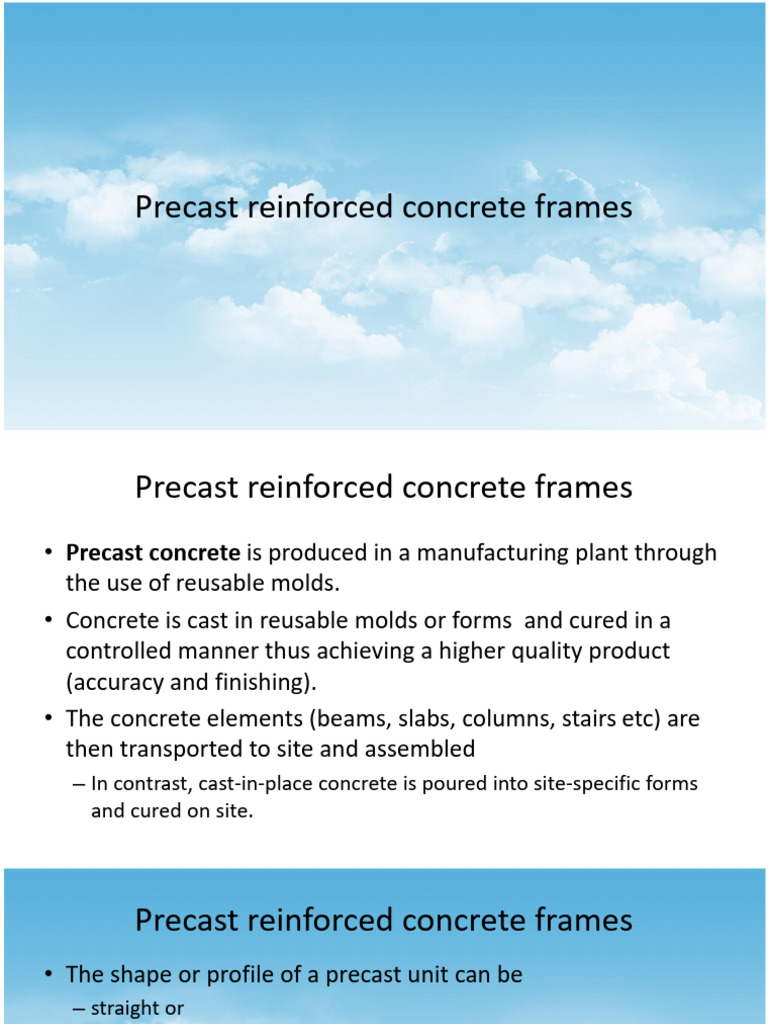 9 Precast Reinforced Concrete Frames | PDF