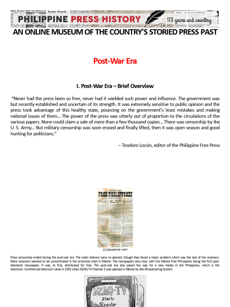 V - Post-War Era | PDF