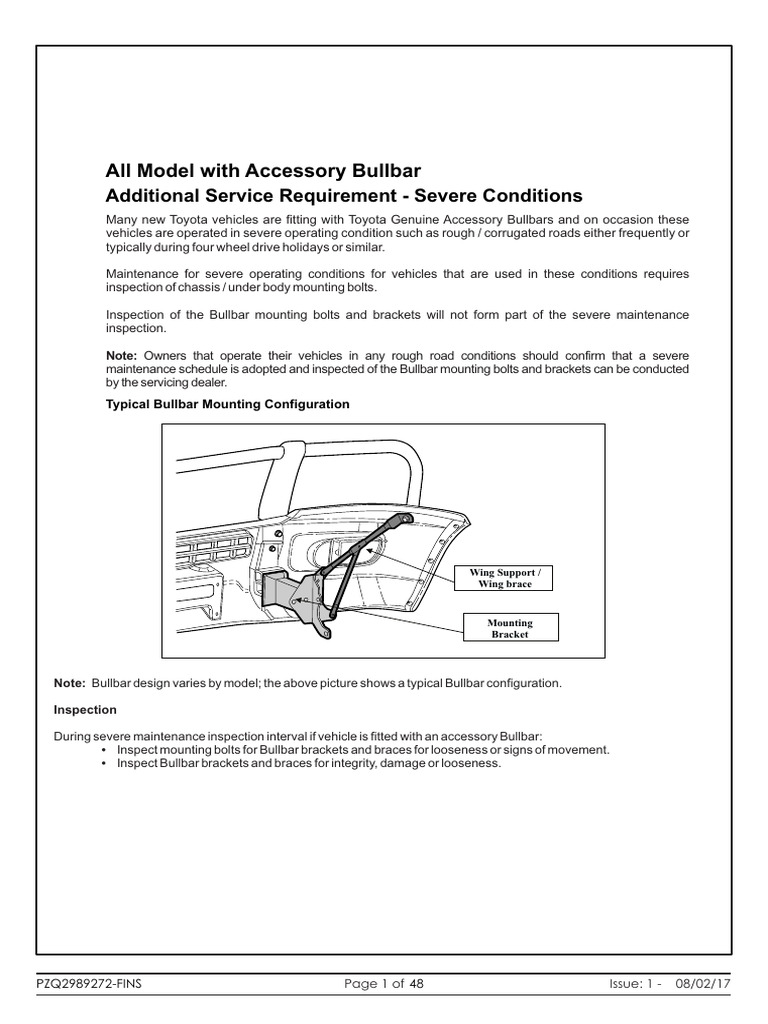 Bull Bar Installation Guide (Hilux Vigo) | PDF | Manufactured Goods ...